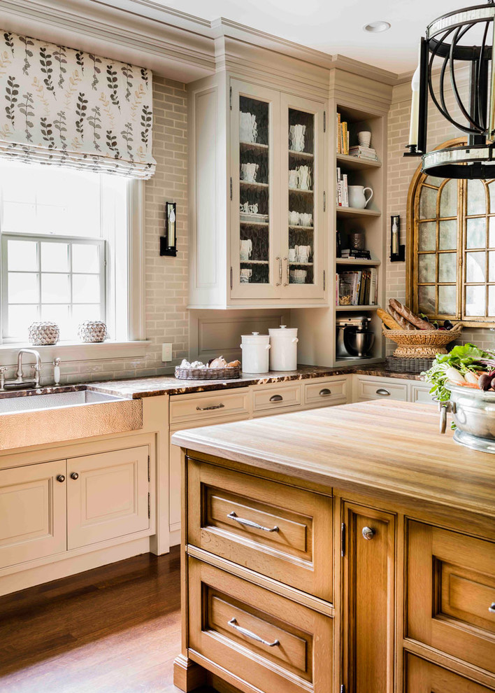 Wellesley, MA - Traditional - White Oak Wood Countertop - Traditional ...