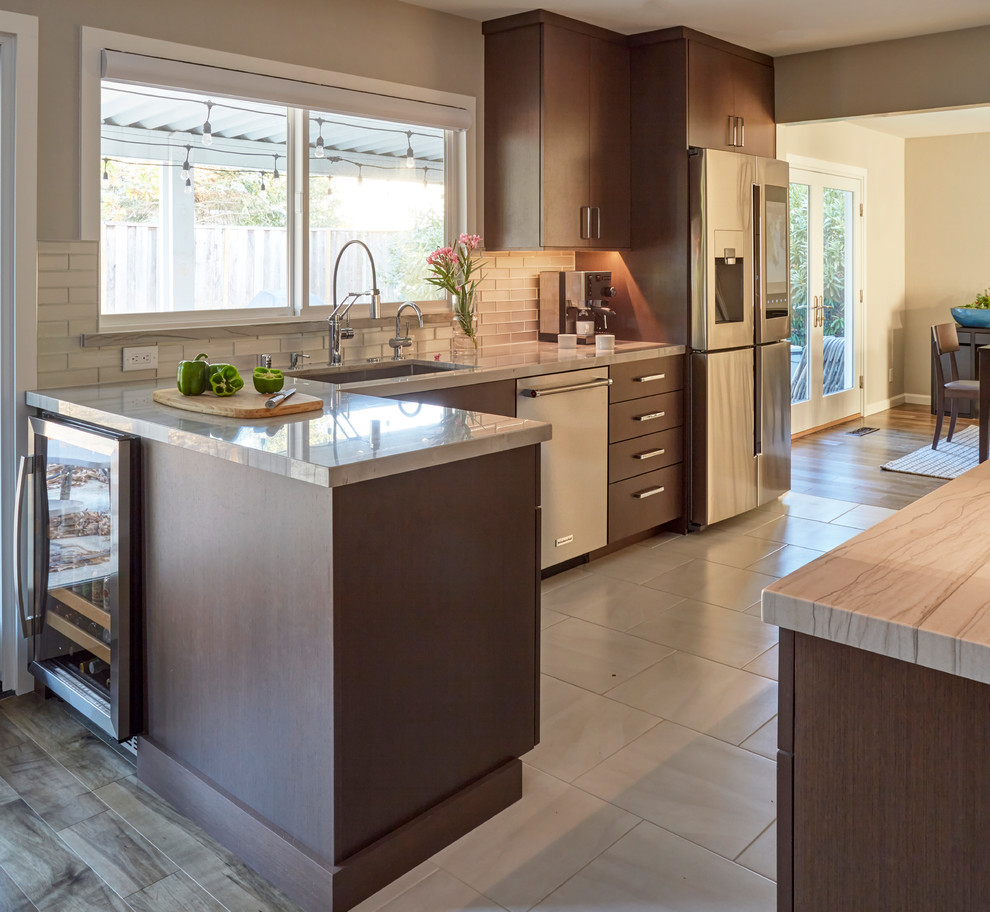 Wenge Contemporary Kitchen - Contemporary - Kitchen - San Francisco ...