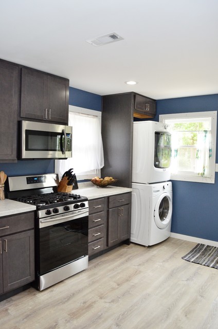 Wheatfield IN, Baileytown USA Maple Slate, One Wall Kitchen & Built in ...