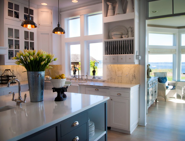 Whidbey Island Beach House - Kitchen Remodel - Beach Style - Kitchen ...