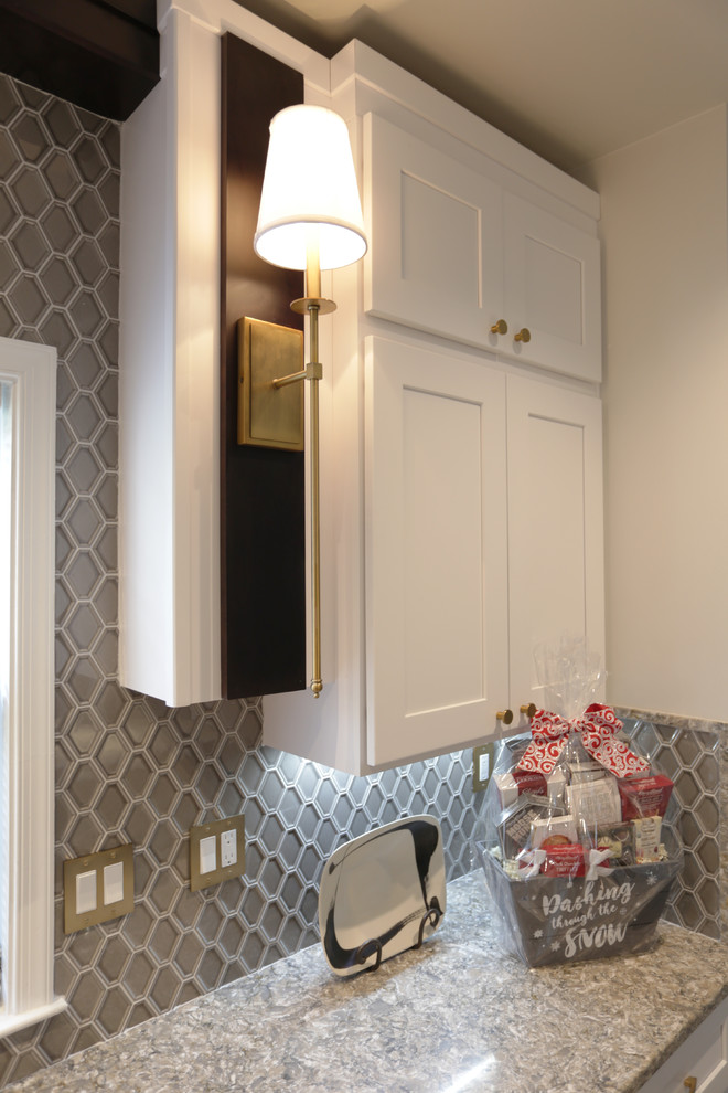 White & Brass Kitchen Remodel - Transitional - Kitchen - DC Metro - by ...
