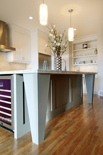 White & Grey Kitchen - Contemporary - Kitchen - Calgary - by Veranda ...