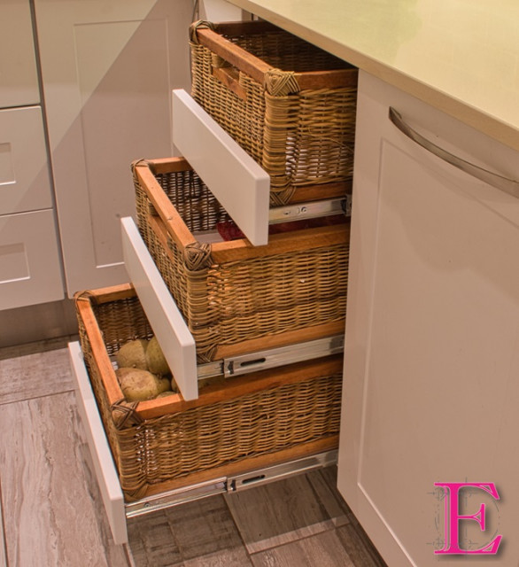 White & Neutral Shaker Style Kitchen - Scandinavian - Kitchen - Other ...