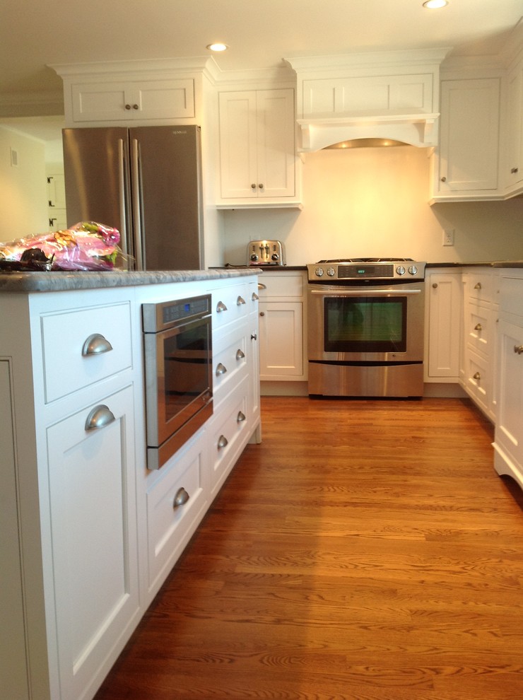 White Beaded Inset Kitchen - Traditional - Kitchen - Boston - by White ...