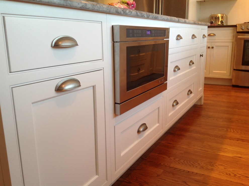 White Beaded Inset Kitchen - Traditional - Kitchen - Boston - by White ...