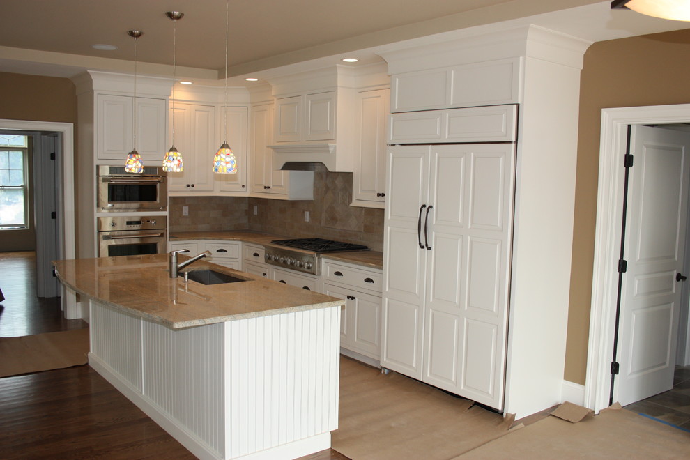 White Beaded Inset Shiloh Kitchen - Traditional - Kitchen - Boston - by ...