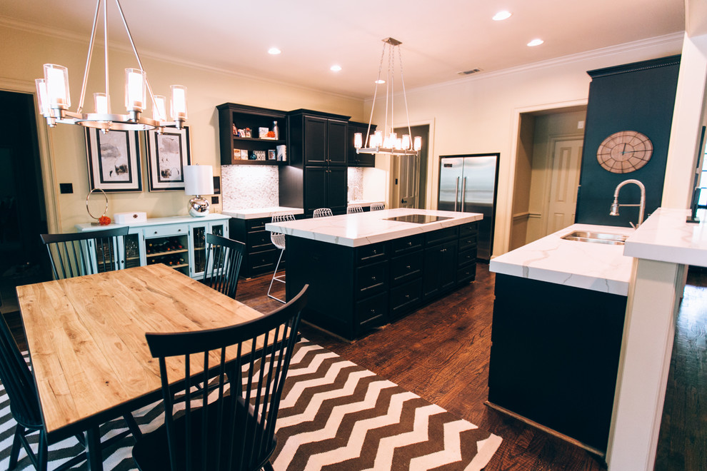 White Chapel Kitchen - Contemporary - Kitchen - Dallas - by Lambert ...