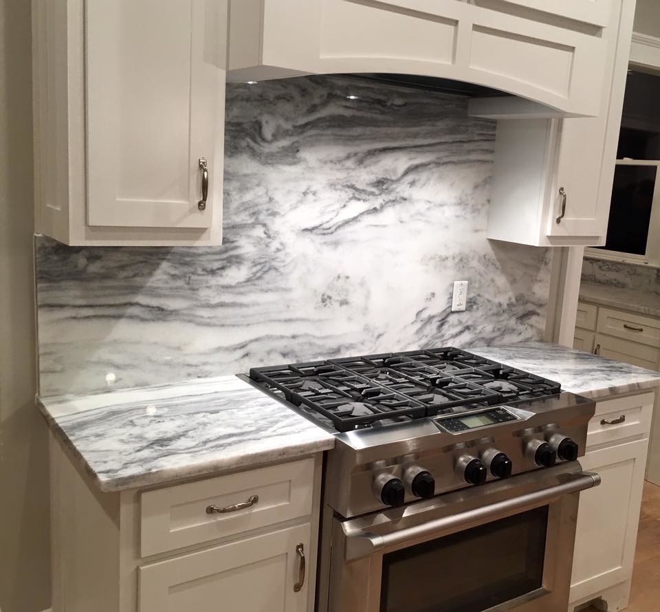 White Custom Kitchen Countertops - Contemporary - Kitchen - Atlanta ...