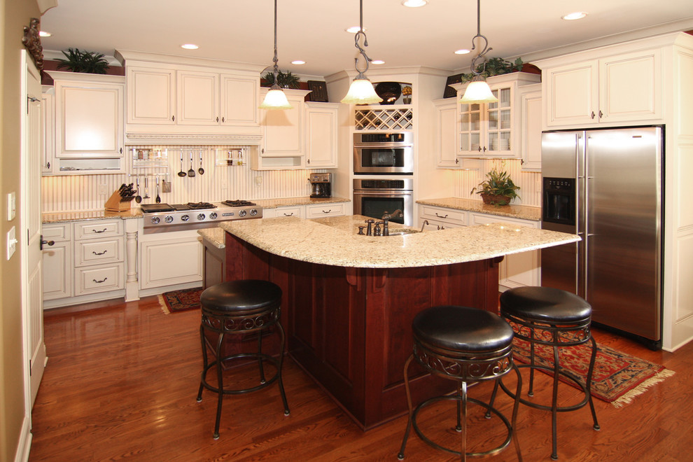 White French Country Kitchen - Traditional - Kitchen - Indianapolis ...