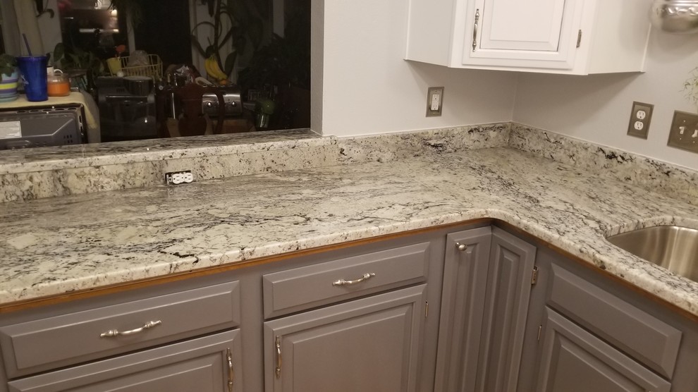 "White Ice" Granite Countertops - Traditional - Kitchen - Seattle - by ...