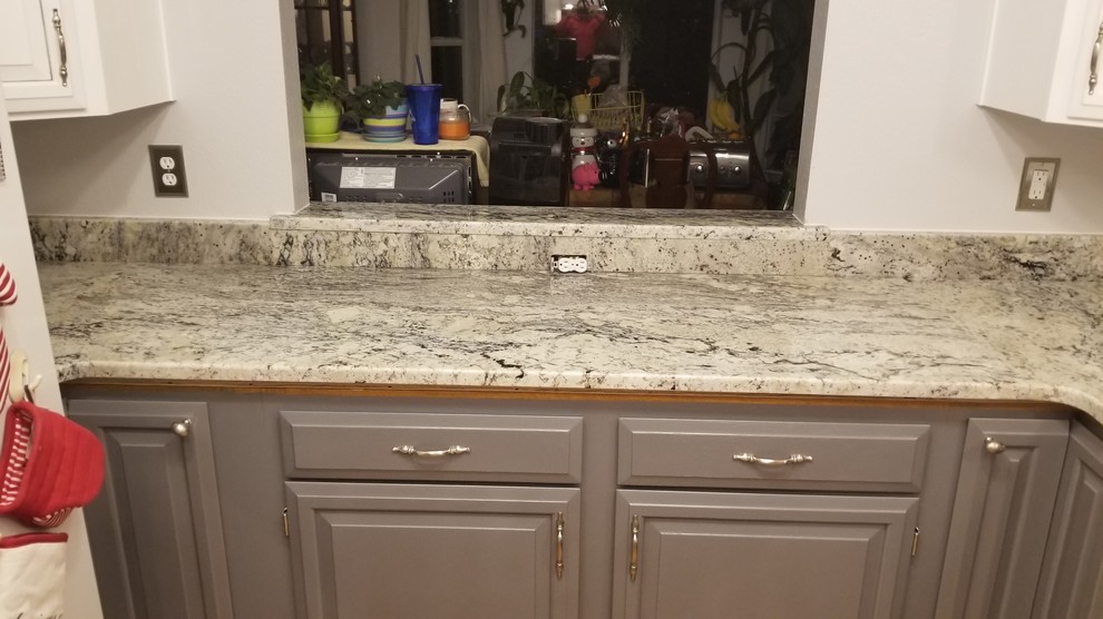 "White Ice" Granite Countertops - Traditional - Kitchen - Seattle - by ...