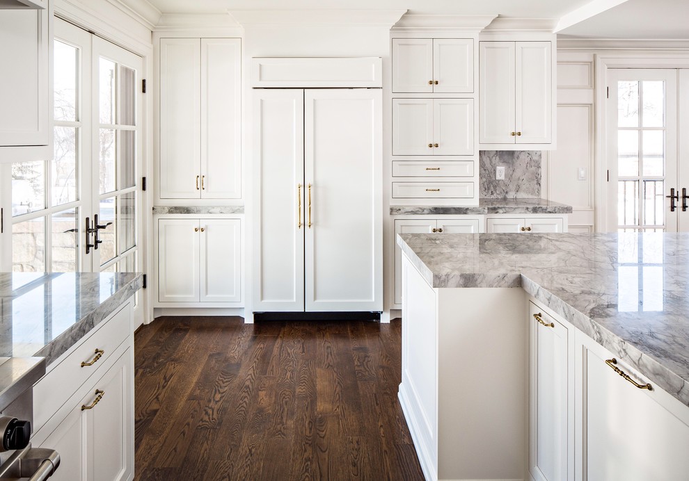 White inset kitchen - Traditional - Kitchen - Salt Lake City - by ...