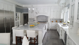 White Inset Kitchen - Traditional - Kitchen - New York - by eFrog ...