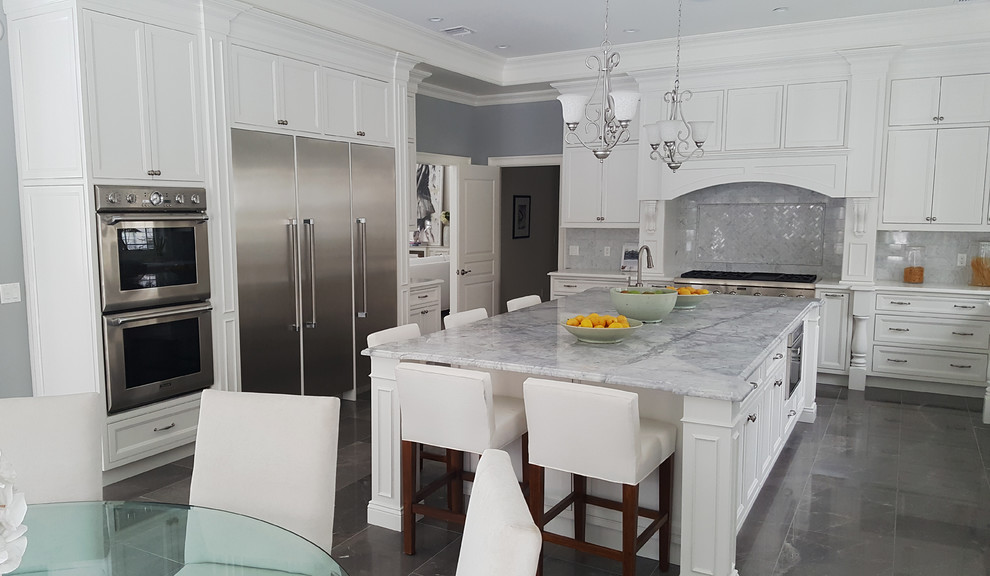 White Inset Kitchen - Traditional - Kitchen - New York - by eFrog ...