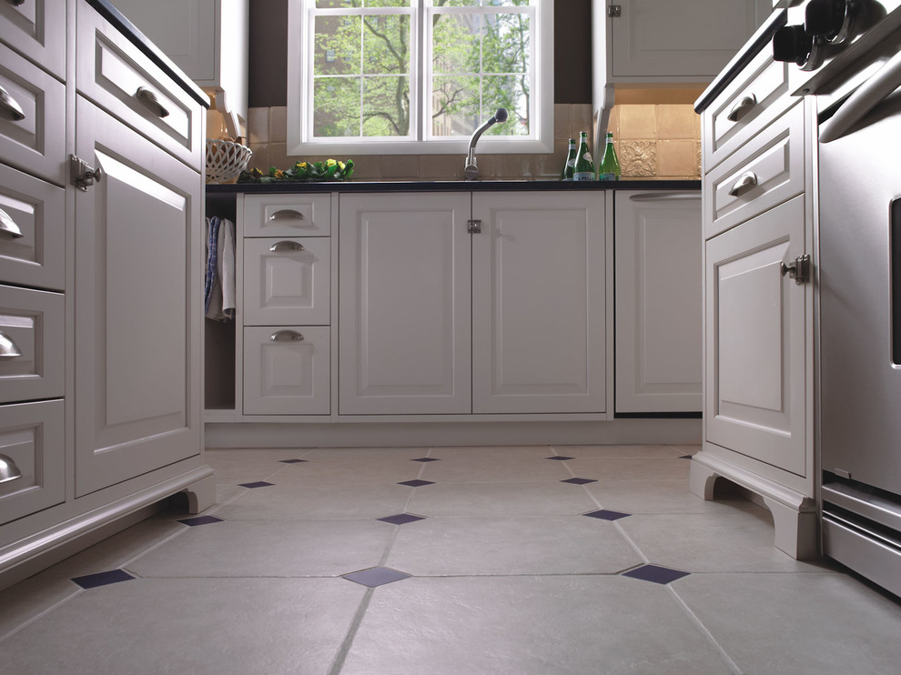 White Kitchens with Custom Cabinets - Traditional - Kitchen - Los ...