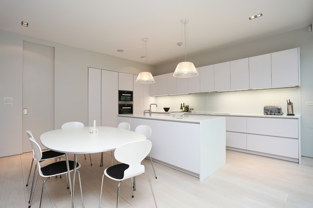 Matt White Handleless Kitchen Cabinets | Cabinets Matttroy