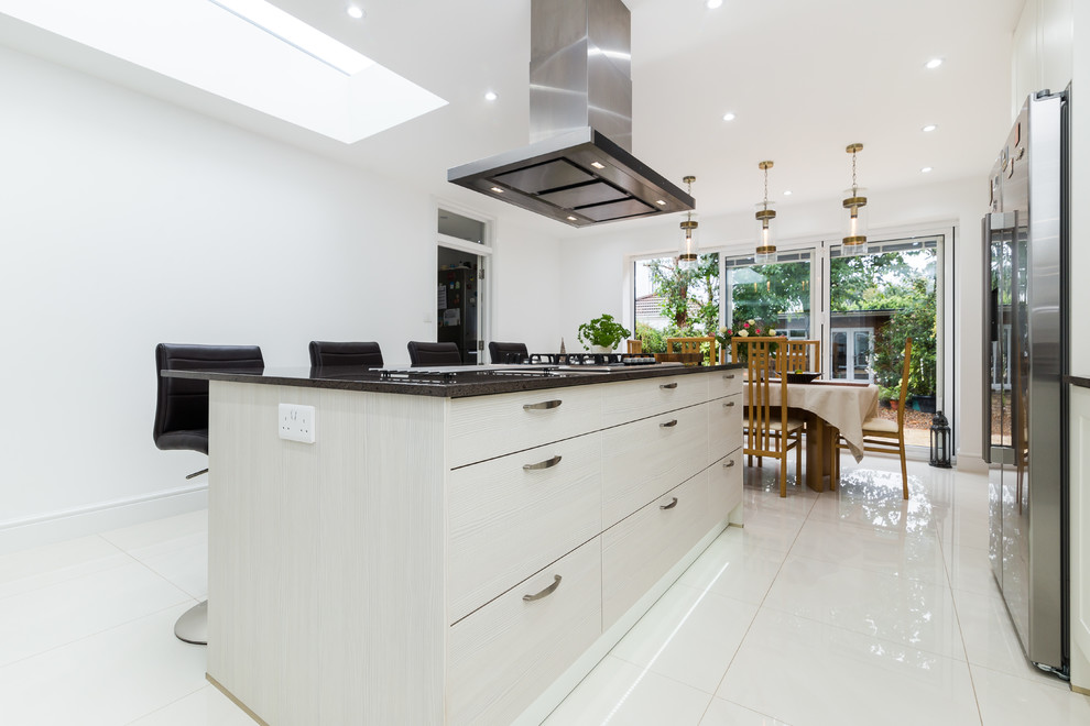 White matt kitchen - Contemporary - Kitchen - London - by LWK London ...