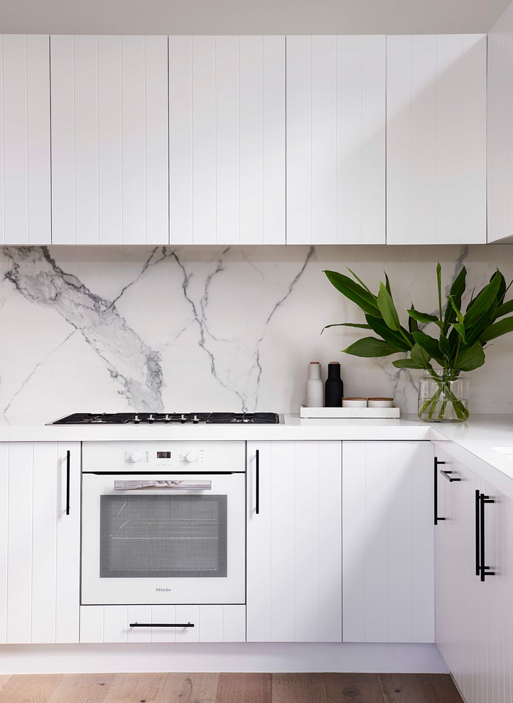 White On White | StatuarioSix+ & Alpine White - Modern - Kitchen ...