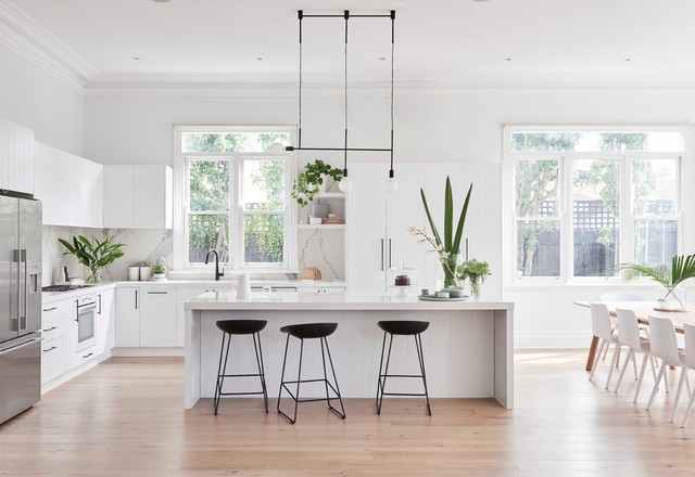 White On White | StatuarioSix+ & Alpine White - Modern - Kitchen ...
