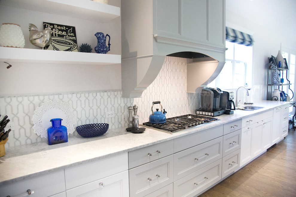 White Princess quartzite - Traditional - Kitchen - Chicago - by Stone ...