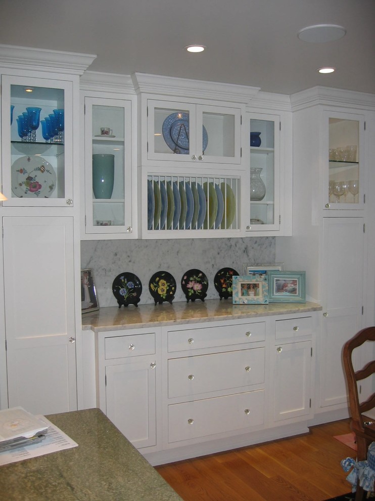 White Shaker inset - Transitional - Kitchen - New York - by Sterling ...