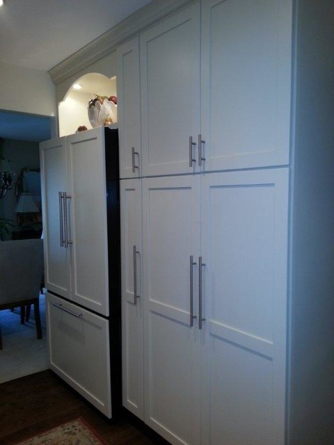 White Shaker Style Kitchen - Transitional - Kitchen - New York - by ...