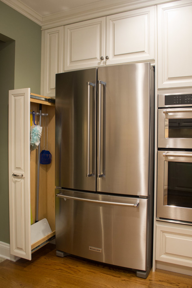 White Tradition Kitchen with a Black Island in Magnolia, DE ...
