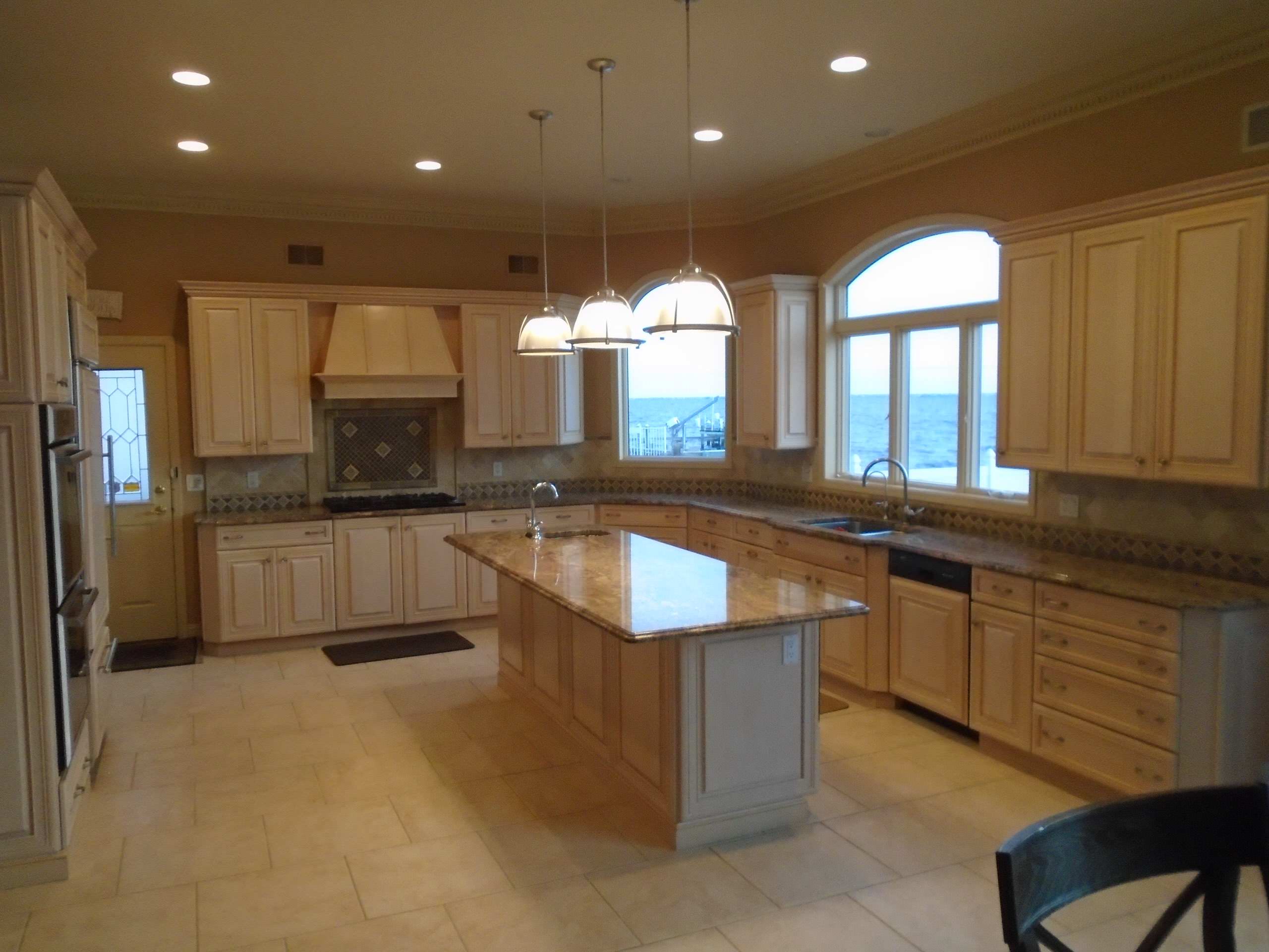 Whitewashed Maple Cabinets
