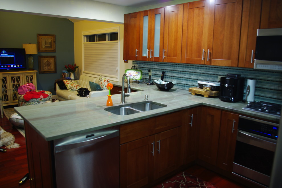 Wild Sea Green Granite - Contemporary - Kitchen - DC Metro - by Granite ...