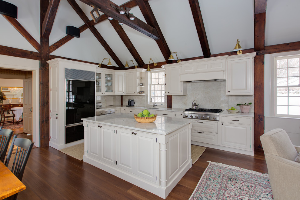 Wilton Colonial Kitchen - Transitional - Kitchen - Boston - by Fay's ...