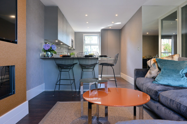 Wimbledon Apartment, Kitchen Design - Contemporary - Kitchen ...