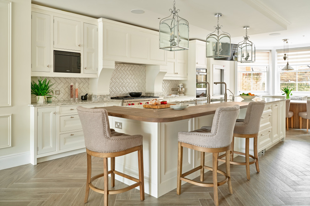 Wimbledon New England Style Kitchen - Transitional - Kitchen - London ...