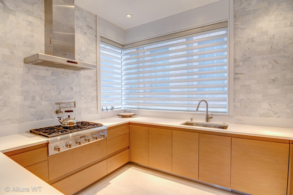 Window Treatments - Old City Residence - Modern - Kitchen ...