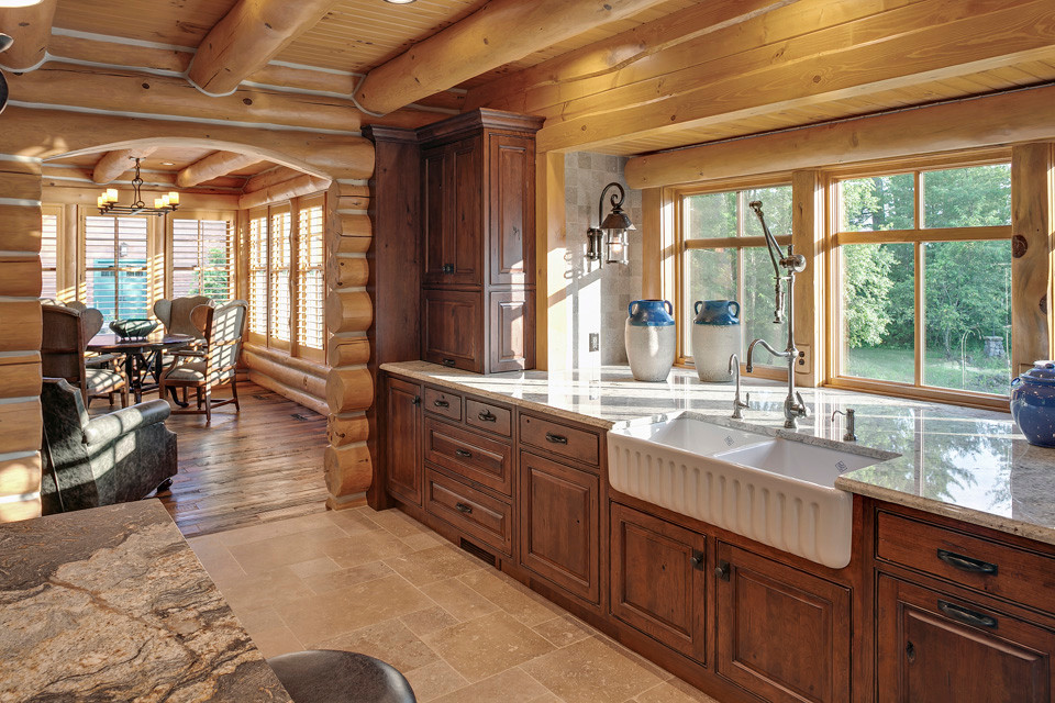 Wisconsin - Rustic Hunting Lodge Remodel - Rustic - Kitchen ...