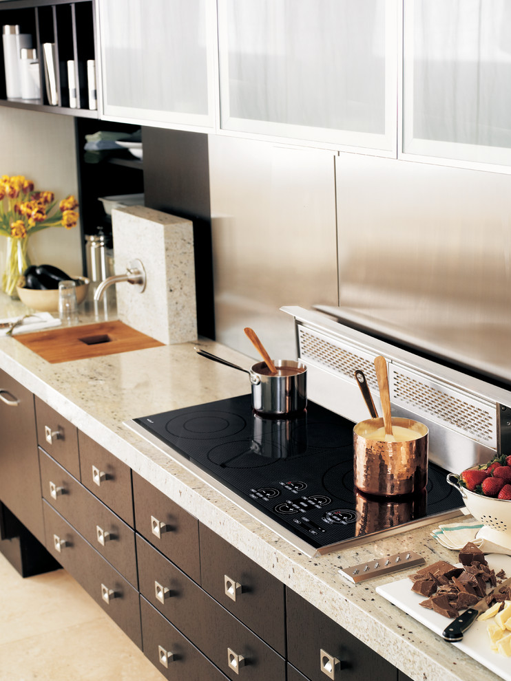 Wolf 36" Smoothtop Electric Cooktop, Black Trim | CT36ES - Contemporary ...