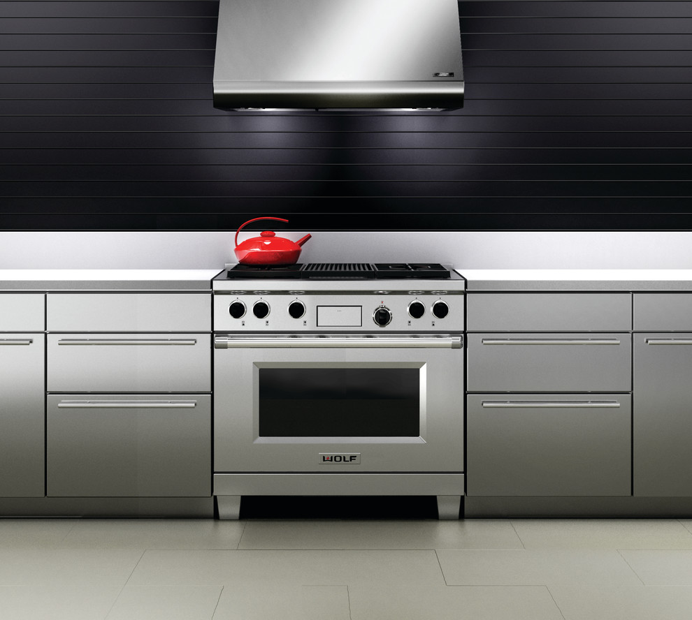 Wolf 36" Wall Mount Canopy Range Hood, Stainless Steel | PW362418 ...