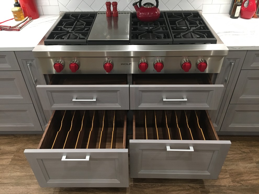 Wolf Rangetop Surrounded with Ample and Accessible Storage ...