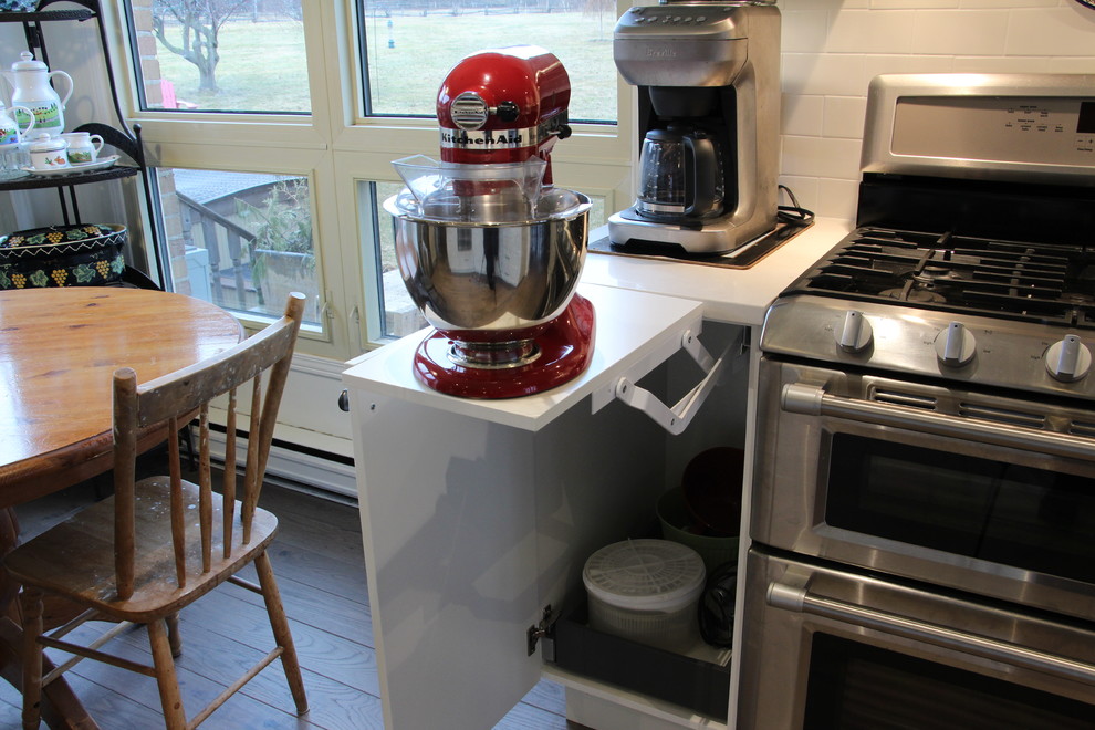Wonderful White Corner Kitchen - Transitional - Kitchen - Toronto - by ...