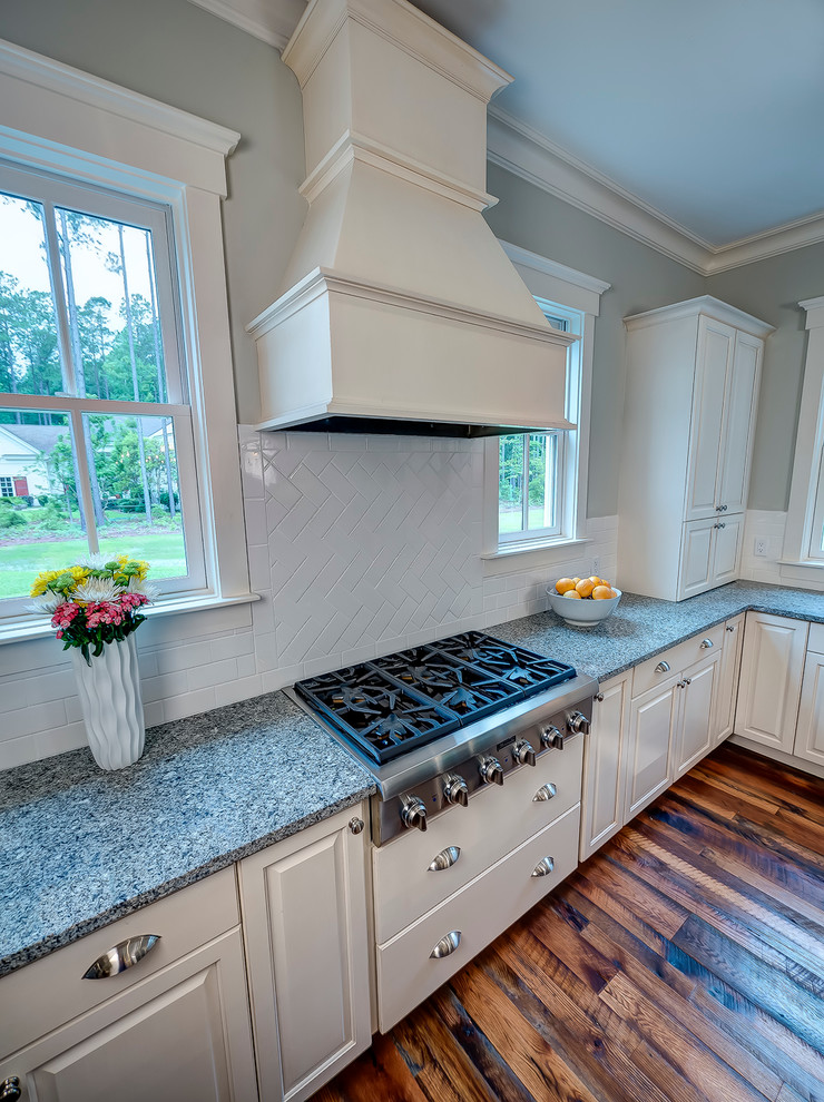 Wood Chimney-Style Hood - Kitchen - Atlanta - by Center Point Cabinets ...