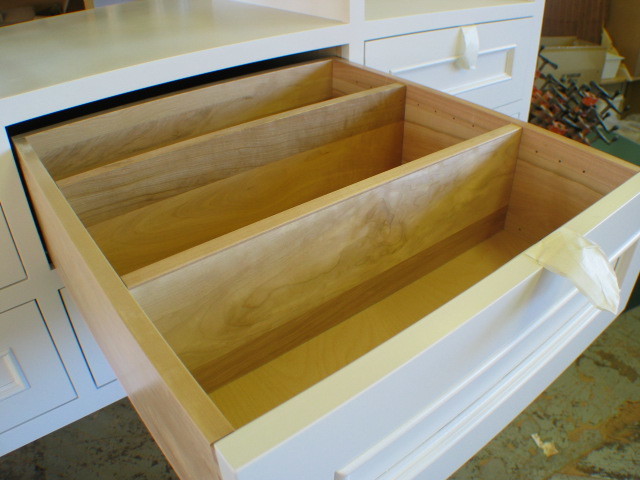 Wood Drawer Organizers - Tupperware - Staircase - Boston - by Taylor ...