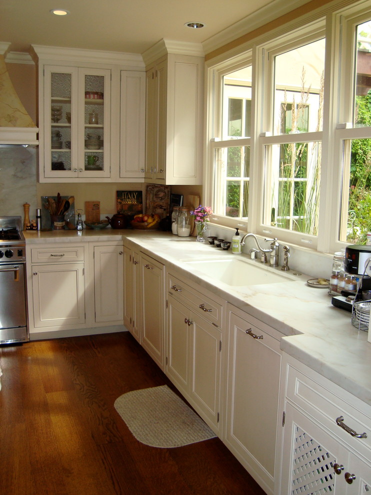 Wood-Mode Inset Vintage Painted Kitchen by John Keplar - Traditional ...
