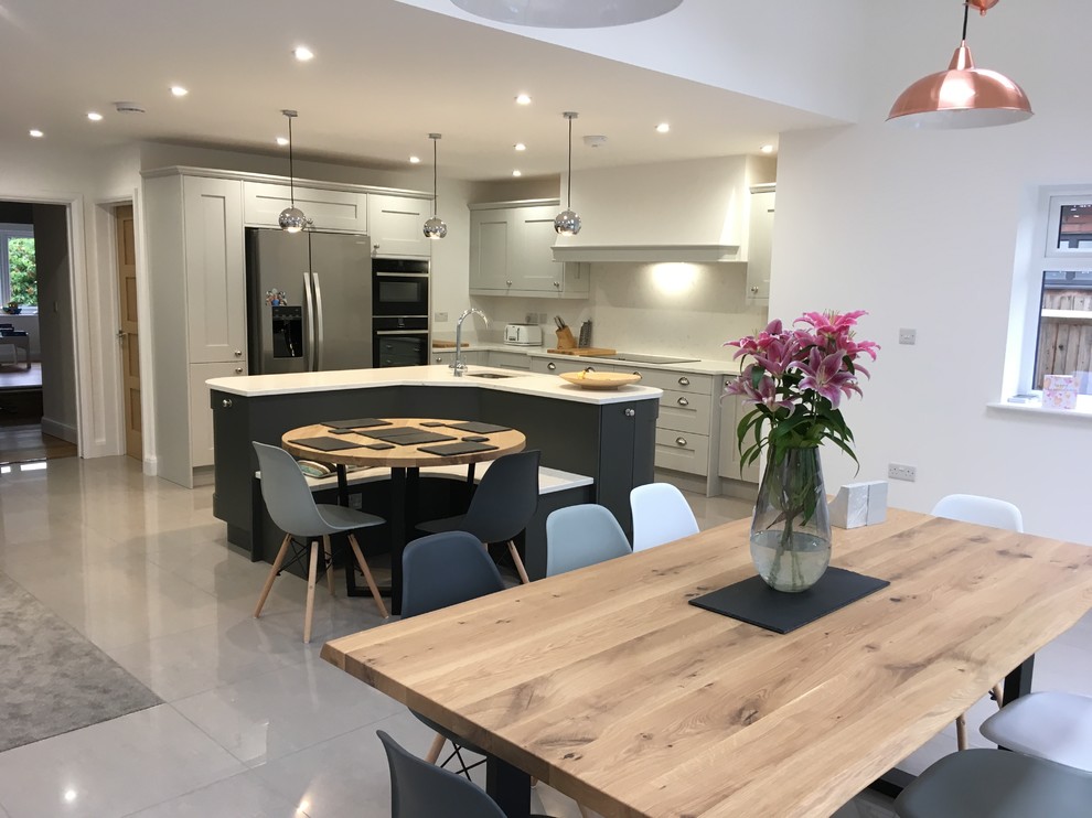 Wood - Modern shaker kitchen in Gillingham - Modern - Kitchen - Kent ...