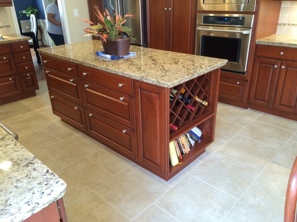 Work Island Abounds in Storage Space, Including Wine Storage ...