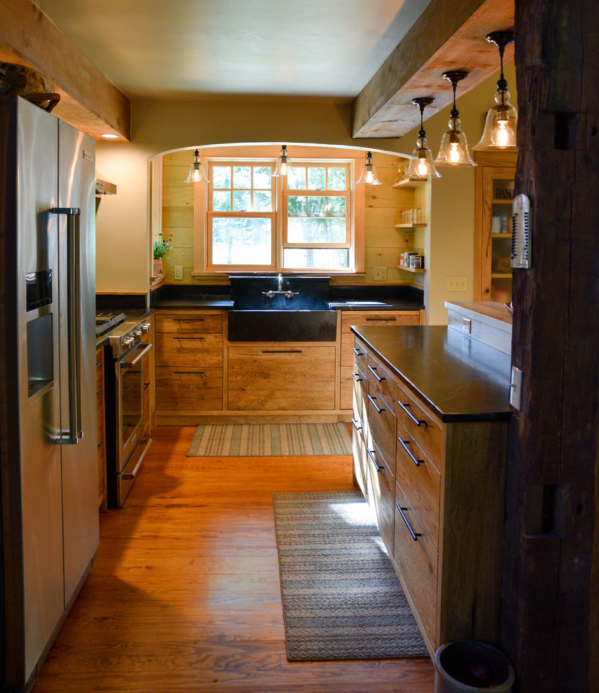 Wormy Butternut Kitchen - Craftsman - Kitchen - Burlington - by JH ...