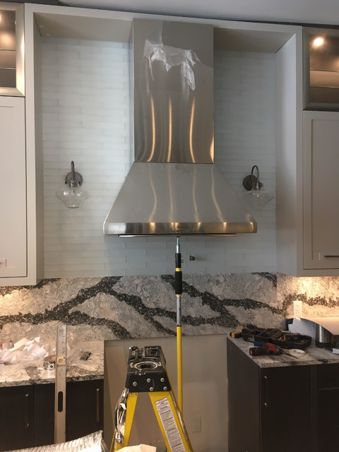 x2 Kitchen Hood Fan & Gas Range Installation - Classique Chic - Cuisine ...