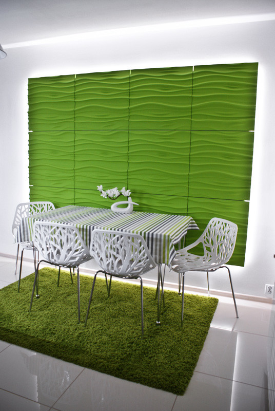 kreaative Wandgestaltung - 3D Wandpaneele aus Gips - Contemporary ...