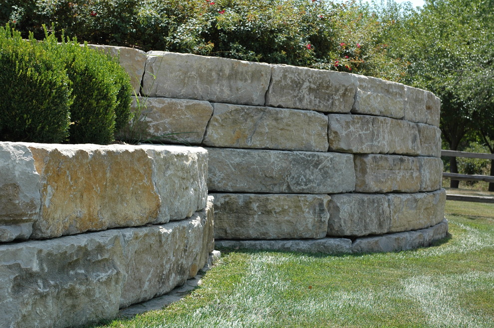 14" Ledgerock Retaining Walls - Traditional - Landscape - Other - by ...