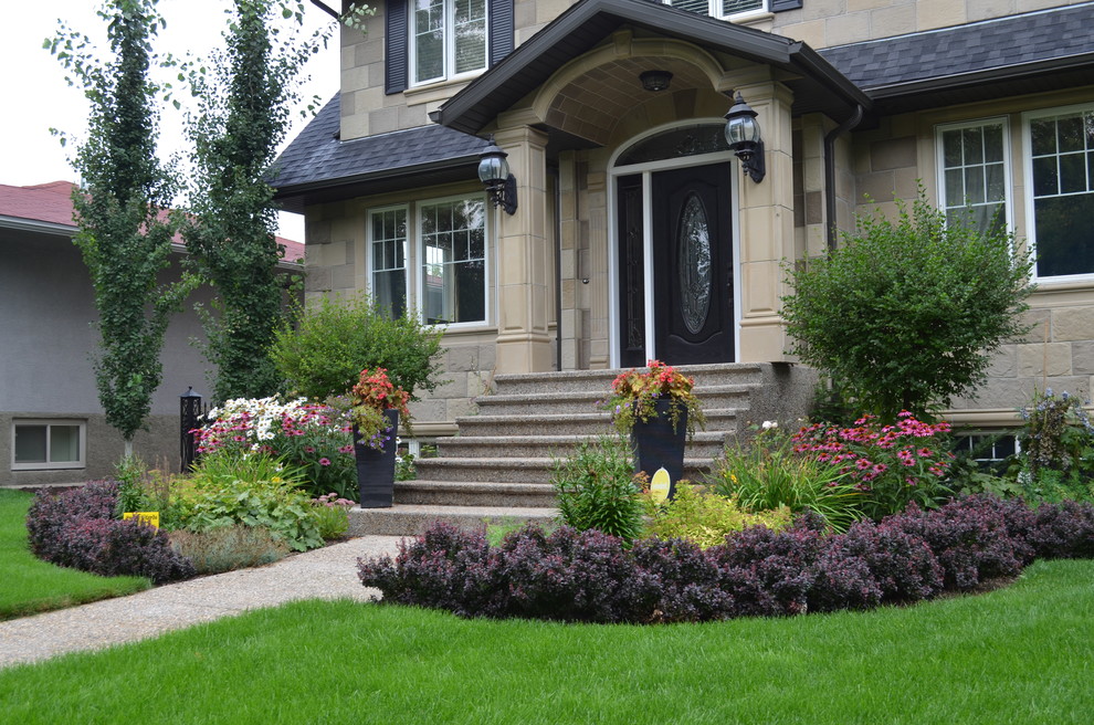1930's Landscaping Restoration - Mediterranean - Landscape - Edmonton ...