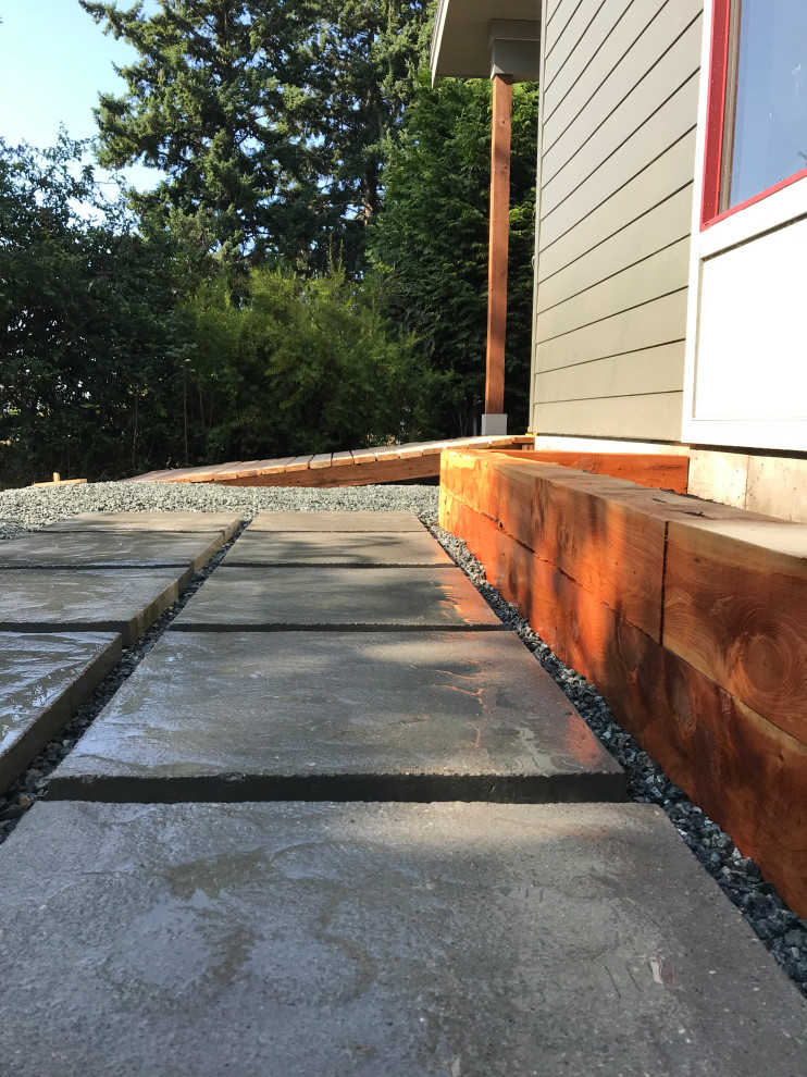 4'x4' paver patio - Contemporary - Landscape - Seattle - by Symbiotic ...
