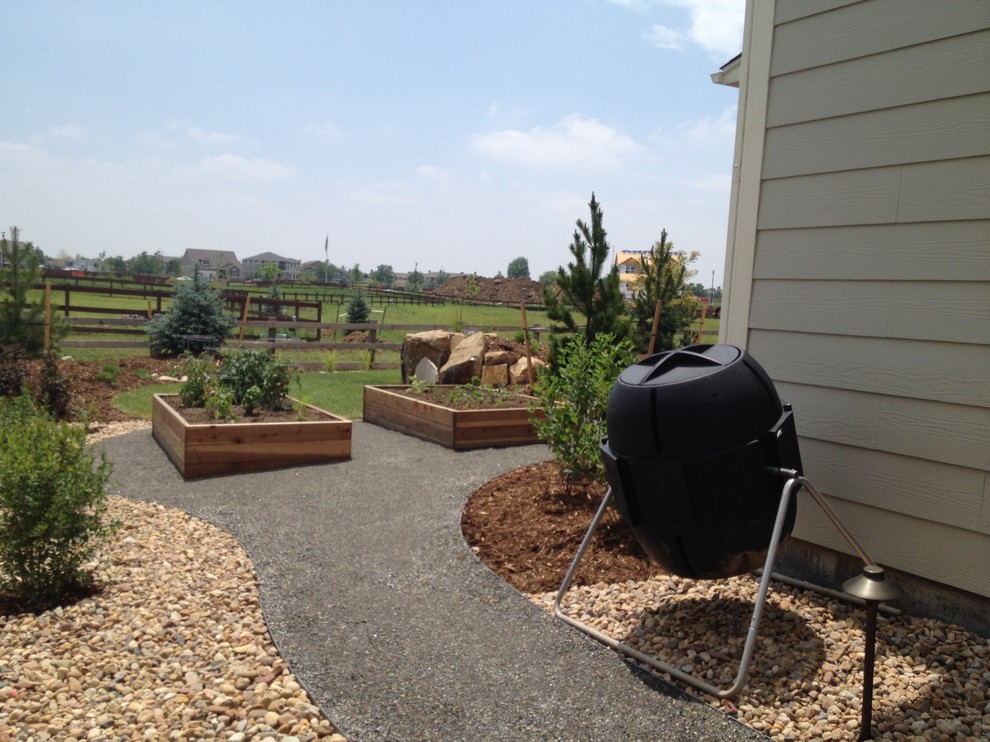 A Colorado Themed Family Outdoor Living Space - Rustic - Landscape ...